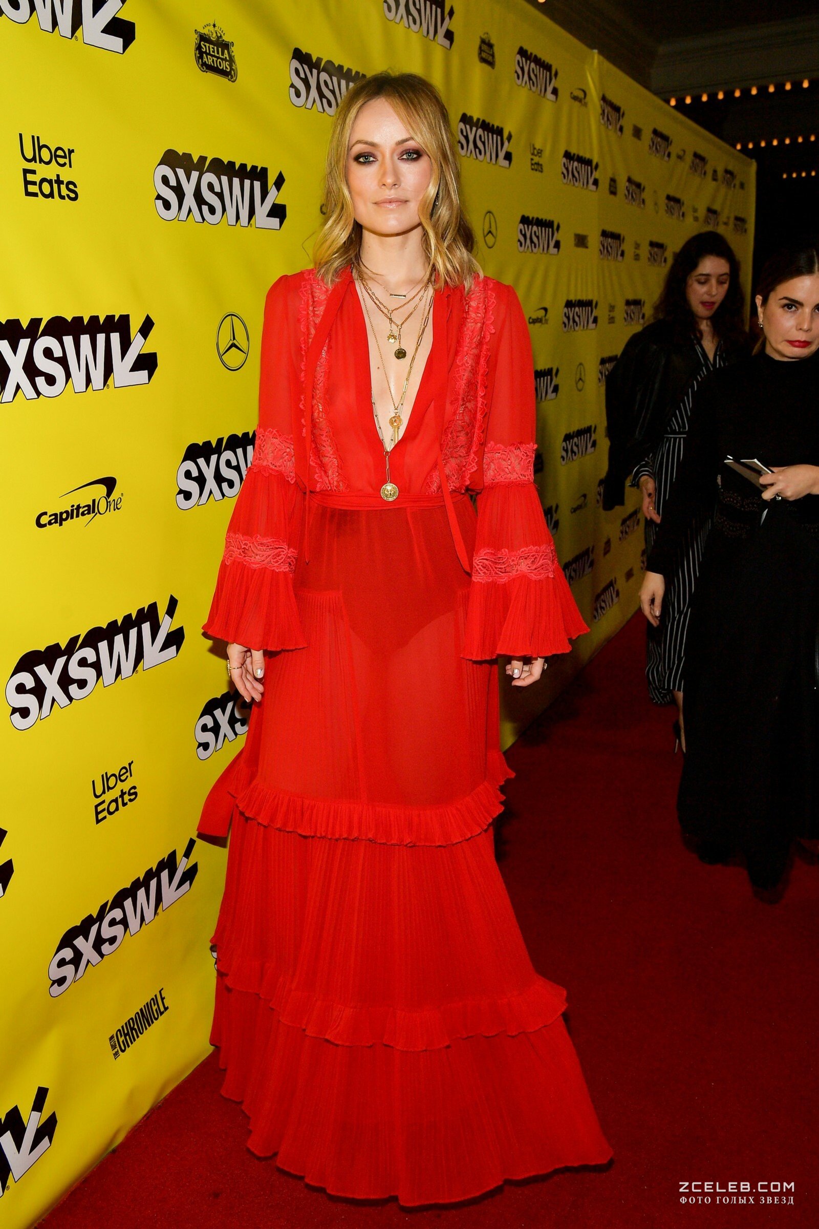 Оливия Уайлд засветила соски на South by Southwest, 2019 / ZCELEB